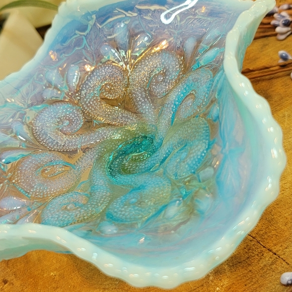 Dugan Glass | Accents | Vintage Dugan Glass Company Question Mark Blue ...